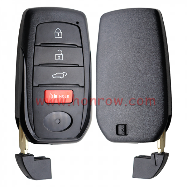 For Toy 3+1 button smart remote key blank
