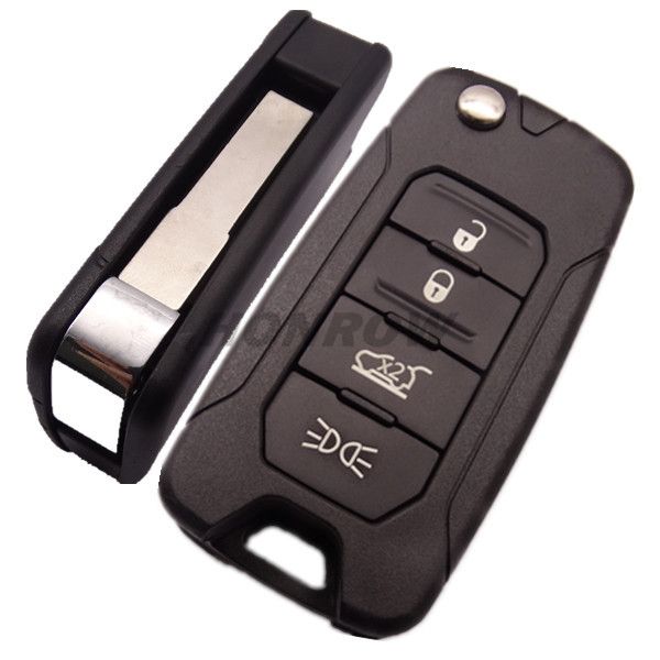 For original Chrysler/Jeep 4 button flip remote key 434mhz with Megamos ...