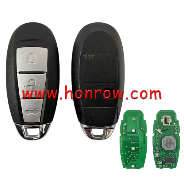 For Suzuki 3 button Smart Remote Key with 433Mhz PCF7952A ID46 Chip FCC ...