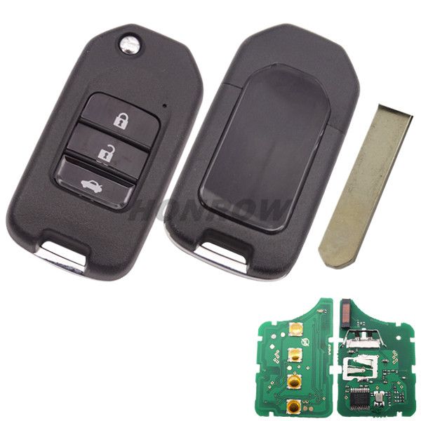 Original Honda 3 button remote key with 434MHZ with CMIIT2012DJ1852 ...