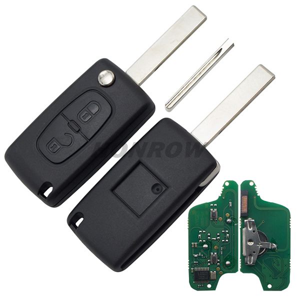 Citroen 2 button FSK flip remote key