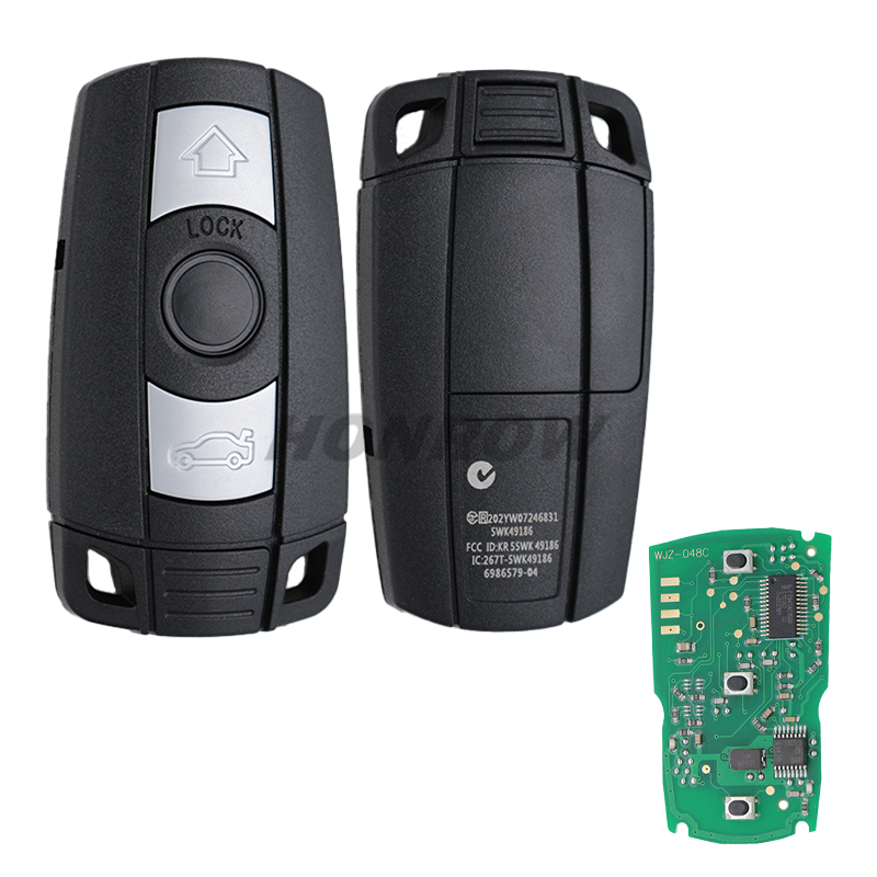 For Bmw keyless 3 button remote key for bmw 1、3、5、6、X5,Z4 series with ...