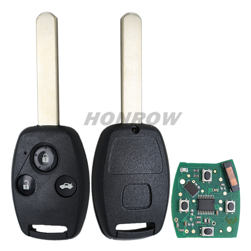 For Honda 3 button remote key with 4333Mhz ID46 chip FCCID:N5F-S0084A