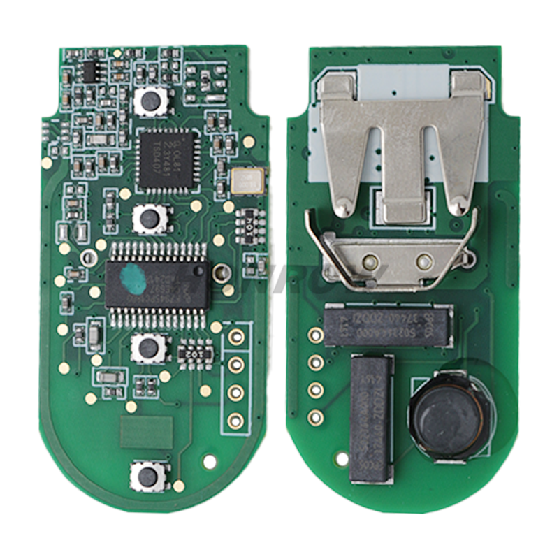 For BMW CAS4 FEM smart card OM-F434 4 button remote PCB With 434MHZ ...