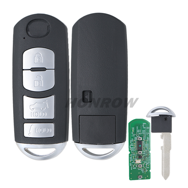 For Mazda Smart Remote Key 4 Button fob FSK 315Mhz PCF7953P 49 Chip ...