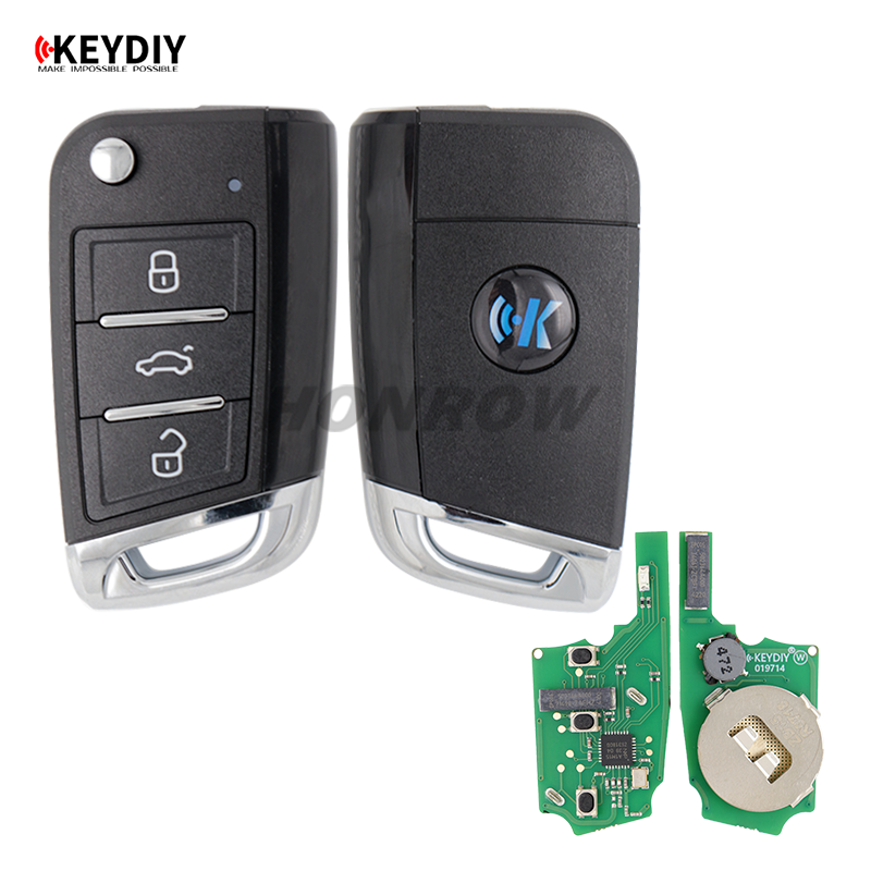 KEYDIY Remote key 3 button ZB15- 3 button smart key for KD900 URG200 ...