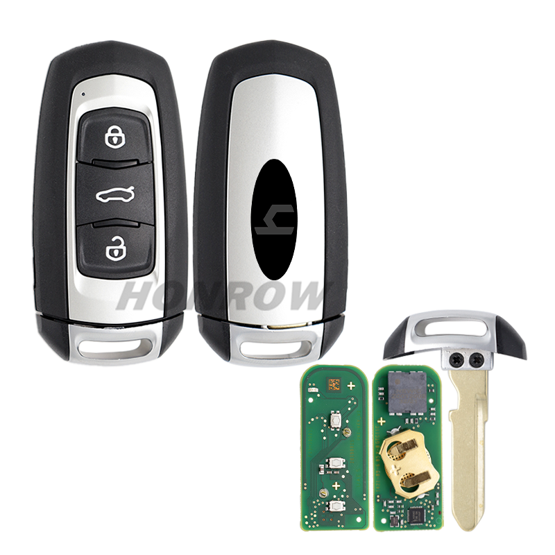 For Original Geely X3 3 button remote key with 433mhz 47 chip